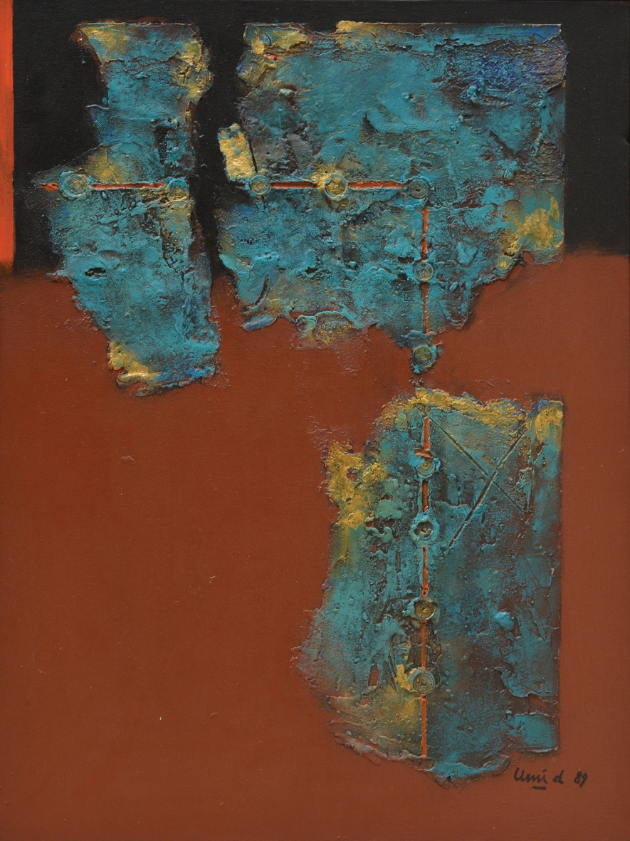 Umi Dachlan | Komposisi Abstrak ( Abstract Composition ) (1989) | MutualArt
