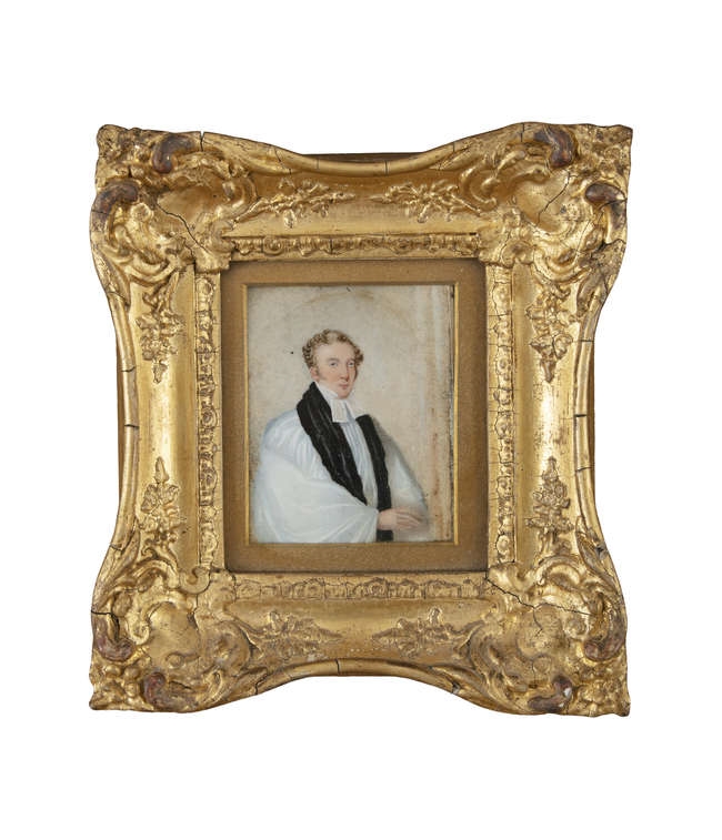 Irish School, 19th Century | Half-length portrait of Rev. Banks in ...