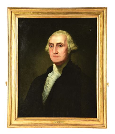 Gilbert Stuart | GEORGE WASHINGTON (Circa 1803) | MutualArt