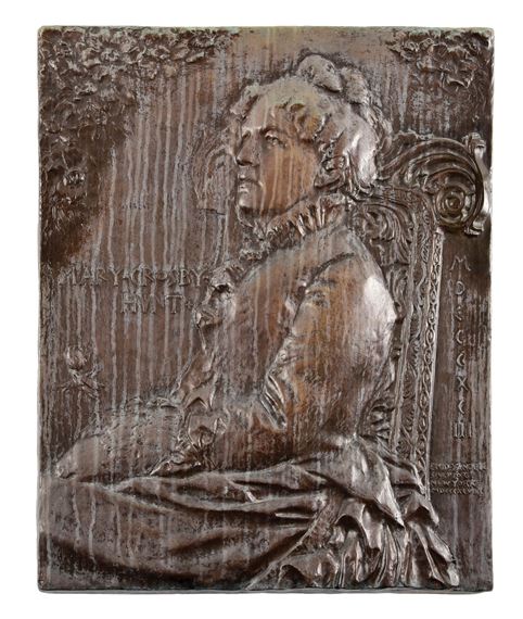 Enid Yandell | PORTRAIT PLAQUE OF MARY CROSBY HUNT | MutualArt