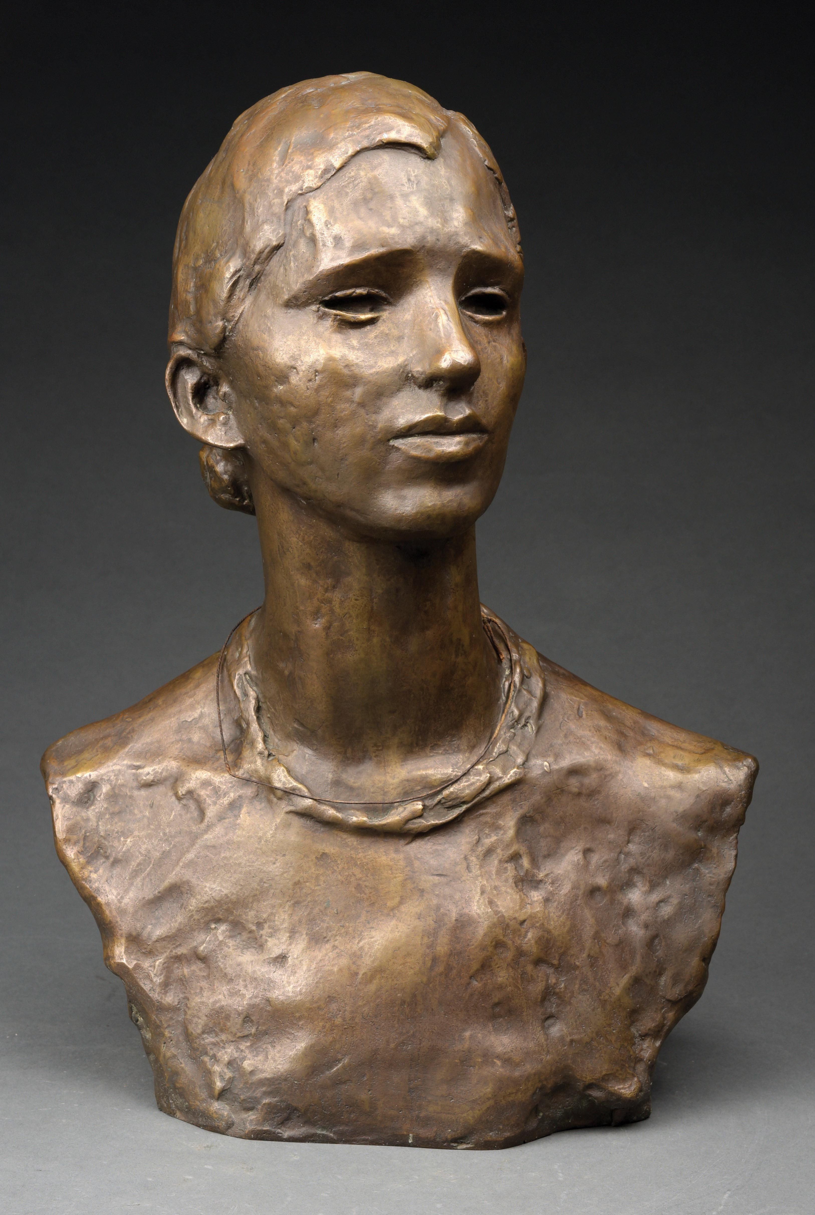 Enoch-Henryk Glicenstein | BUST OF A YOUNG WOMAN. | MutualArt