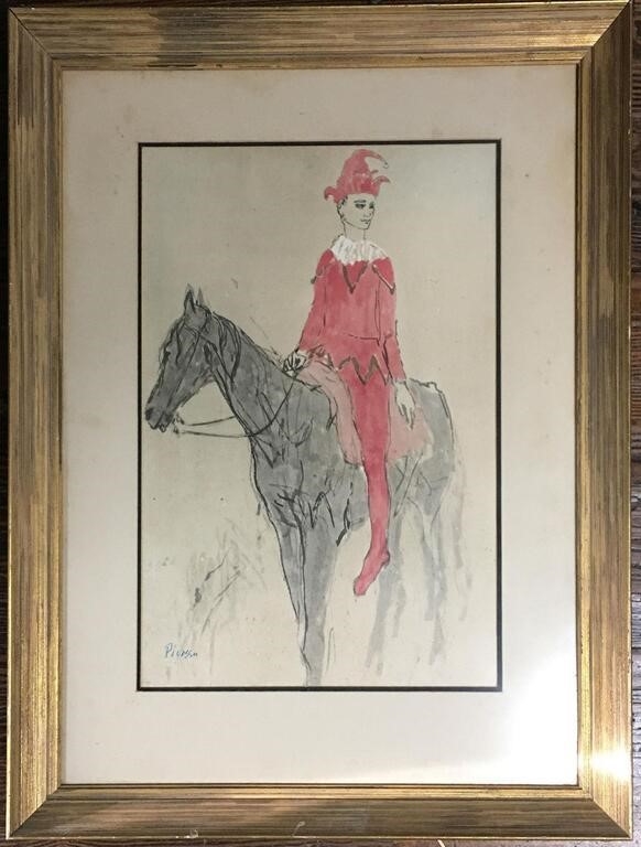 Pablo Picasso | Harleqin On Jester | MutualArt