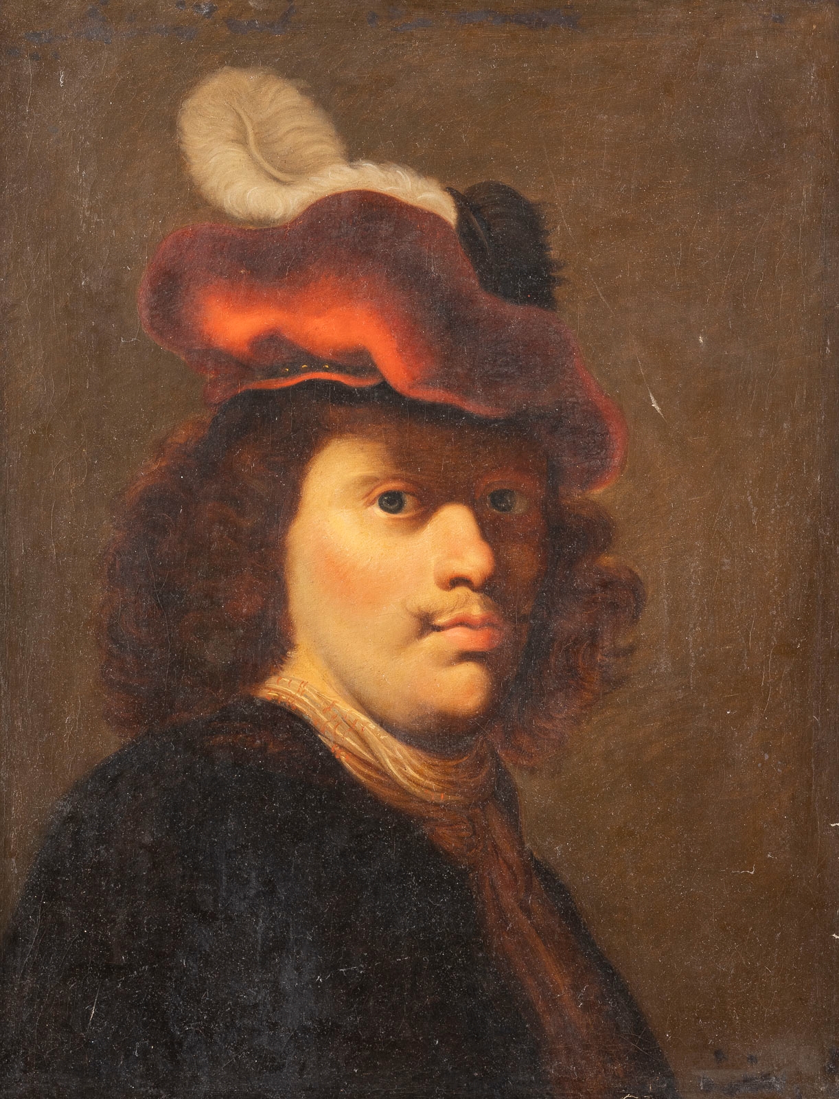 Ferdinand Bol | SELF-PORTRAIT WITH A RED BERET | MutualArt