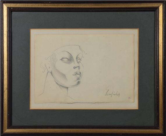 Tamara de Lempicka | Szkic kobiecej głowy | MutualArt