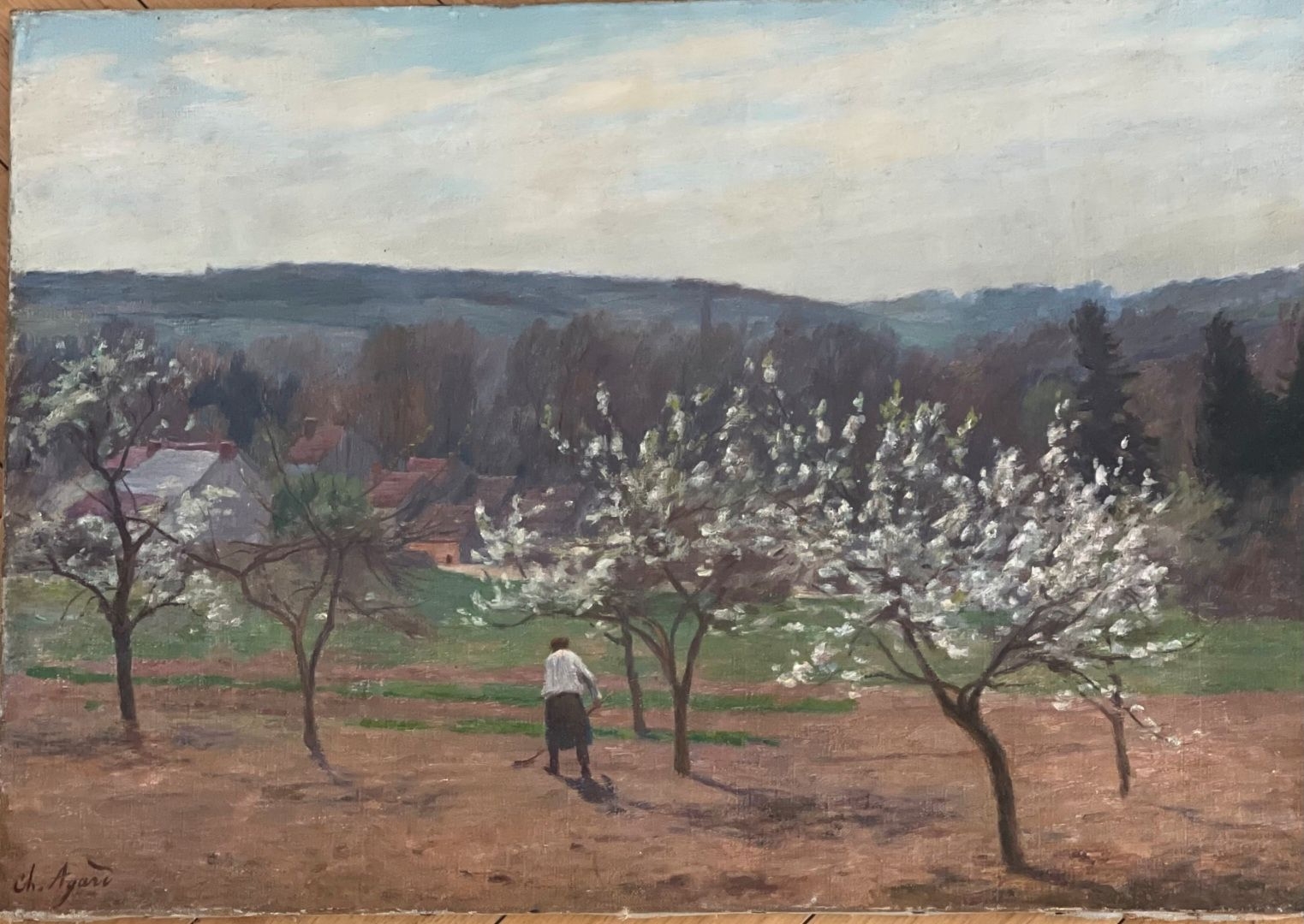 Charles-Jean Agard | The orchard in bloom | MutualArt