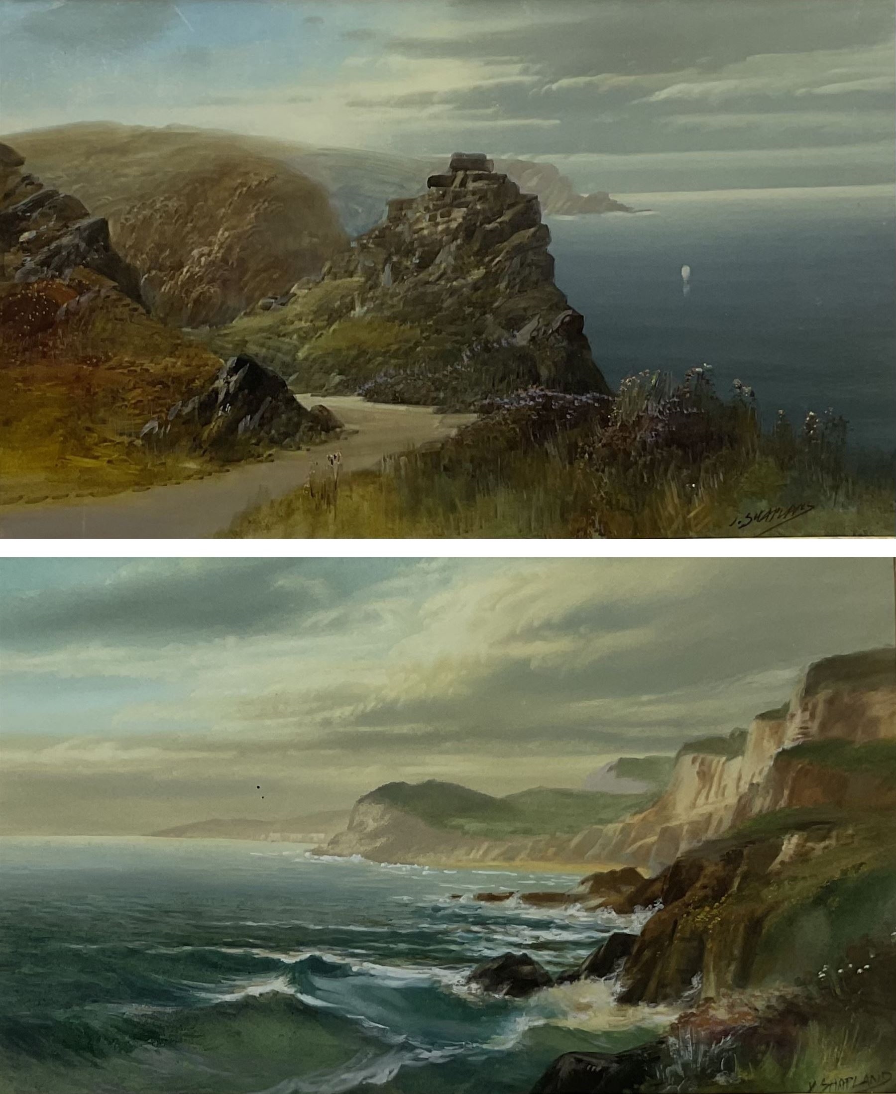 John Shapland | 'Castle Rock Lynton' and 'Lulworth Cove West' | MutualArt
