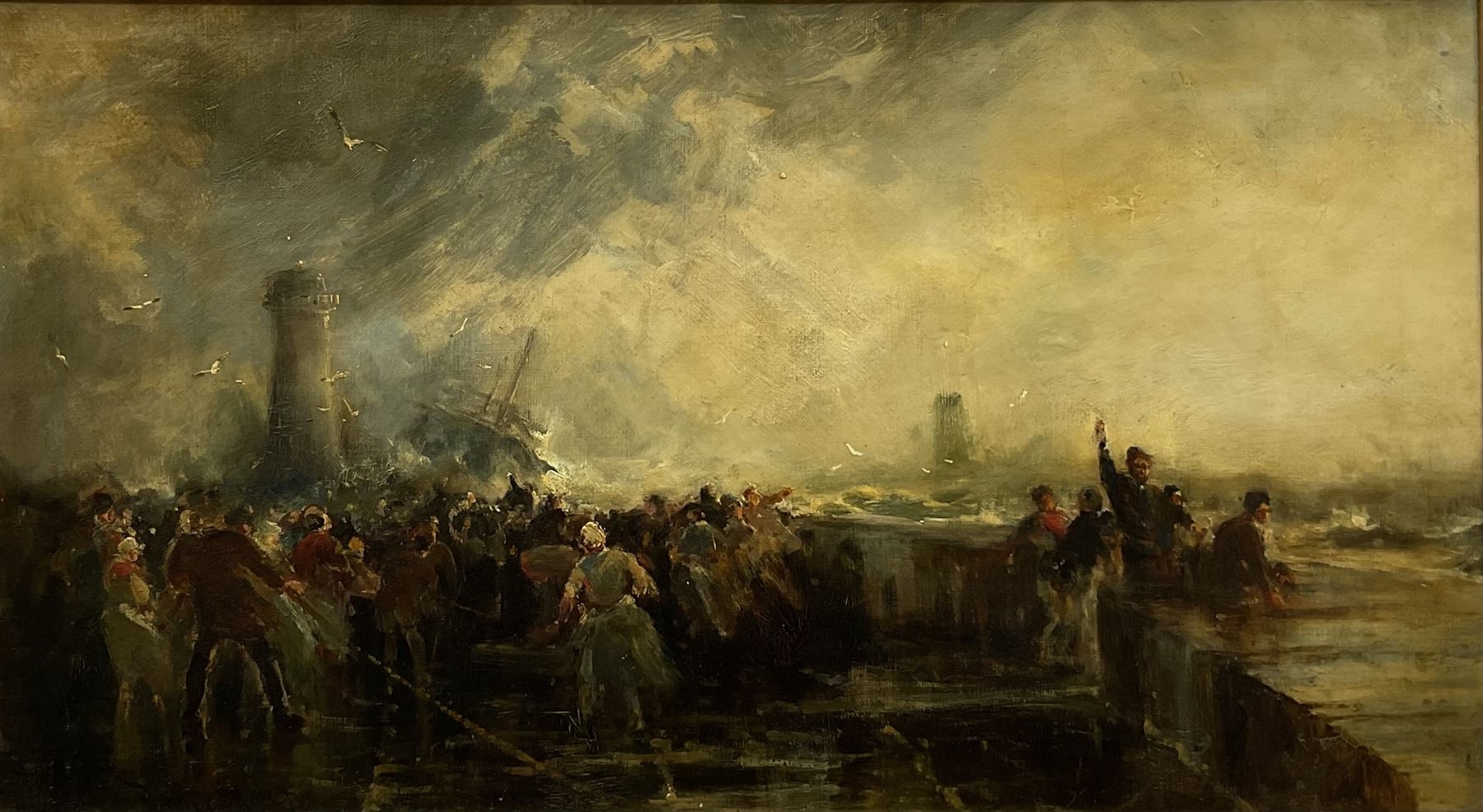 Frank Wasley | Sailing Vessel floundering on the West Pier Whitby ...