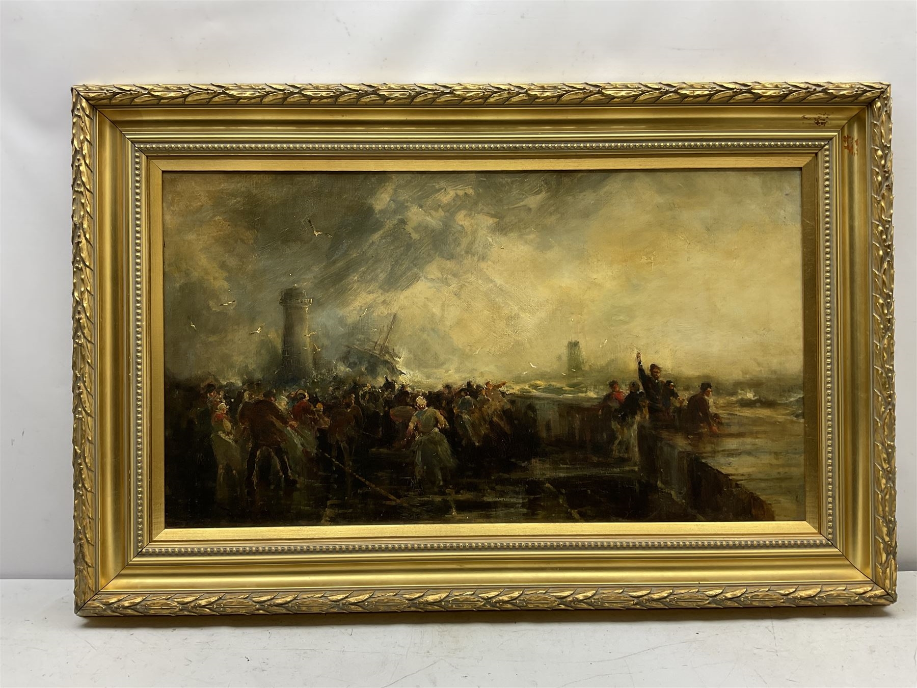 Frank Wasley | Sailing Vessel floundering on the West Pier Whitby ...