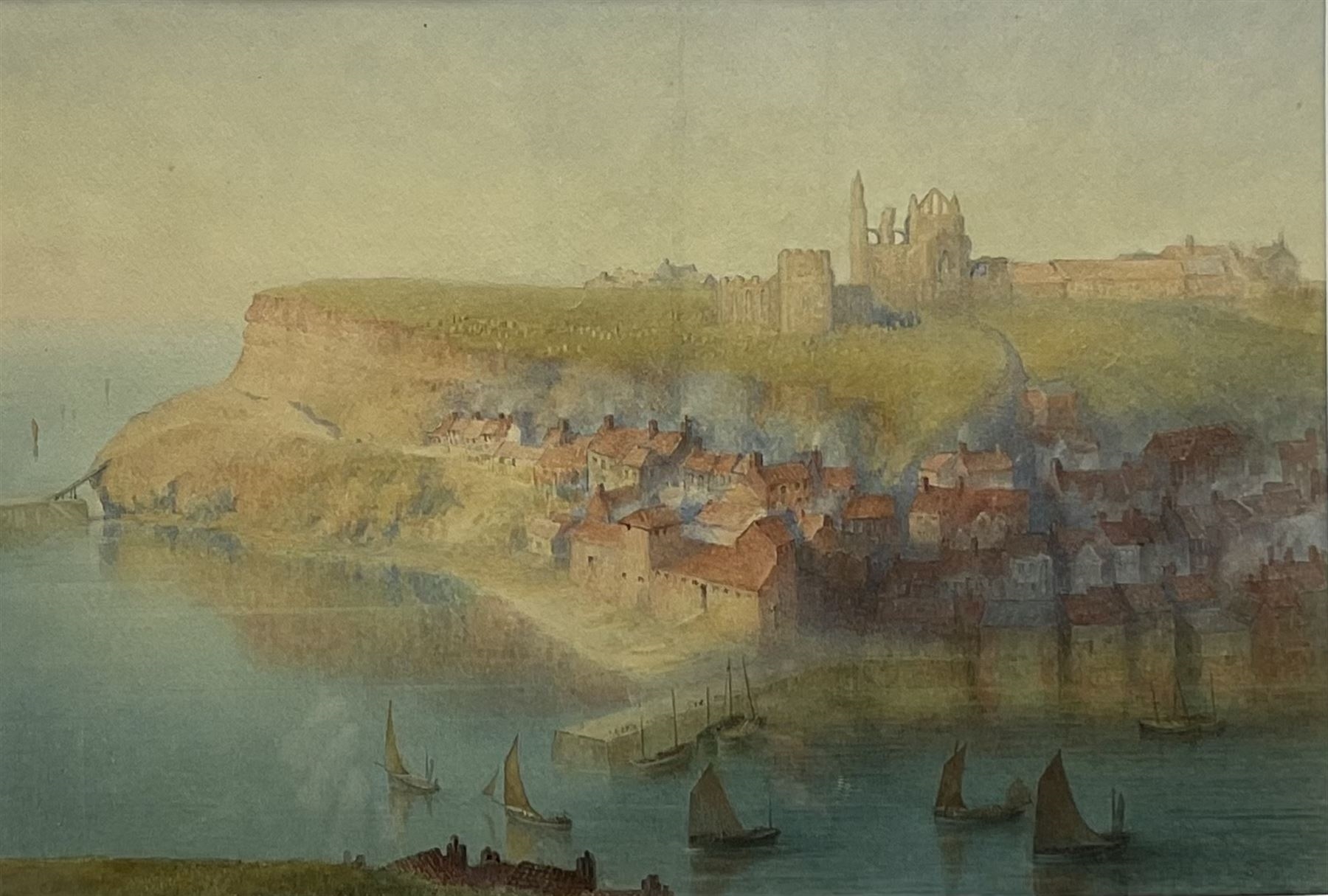 Alfred William Hunt | The Abbey and East Cliff Whitby | MutualArt