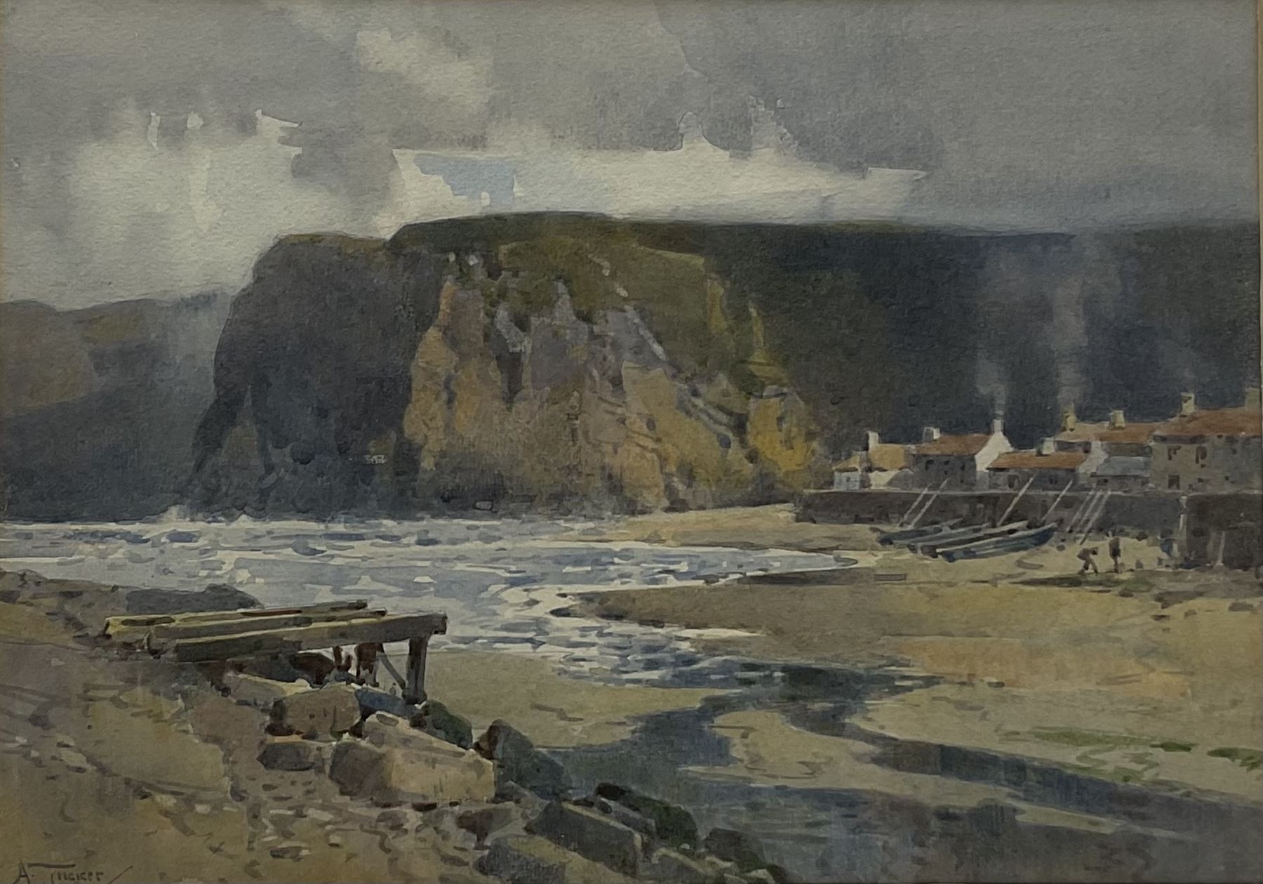 Arthur Tucker | Staithes from Cowbar | MutualArt