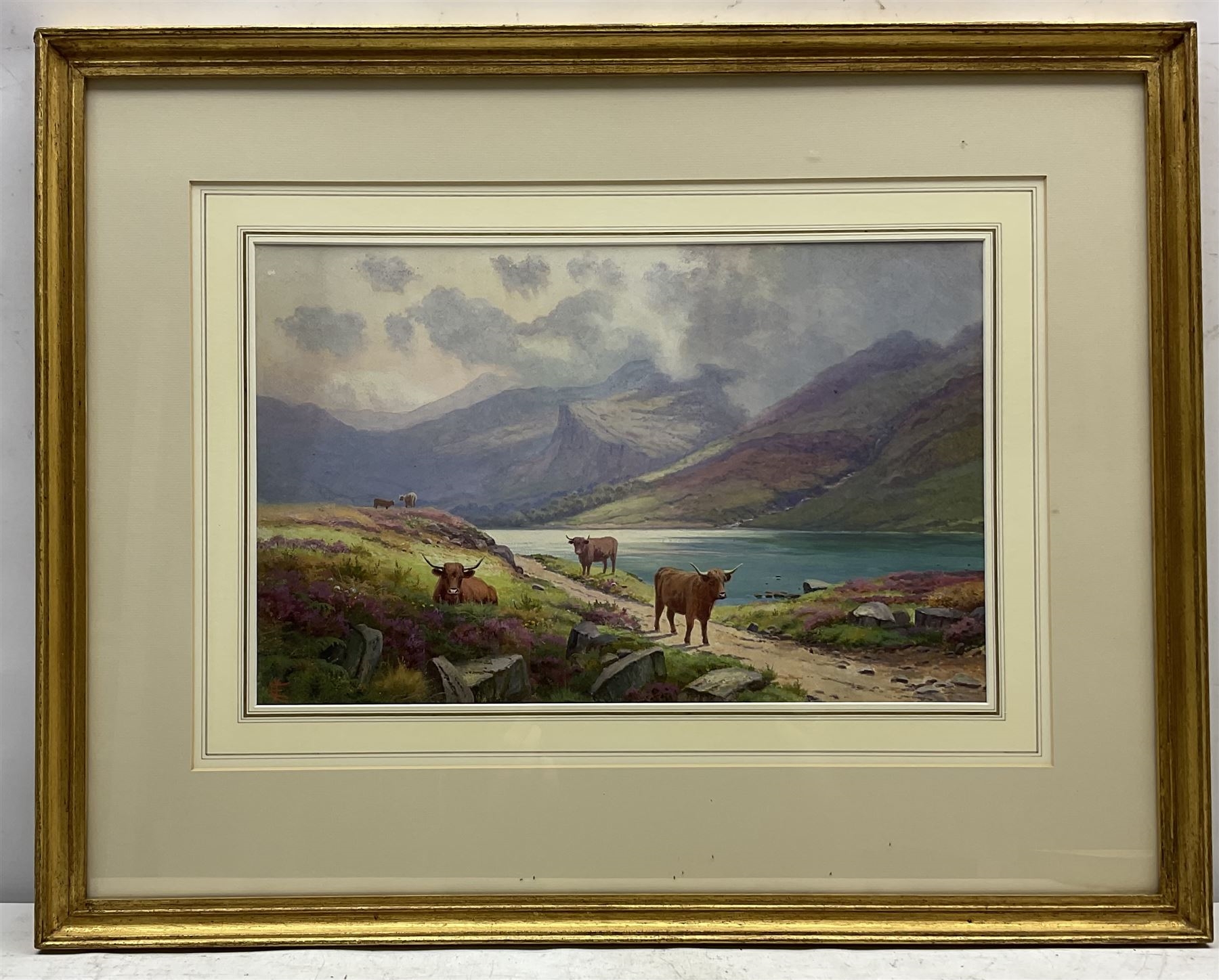 Edgar Longstaffe | Highland Cattle and Sheep in Mountain Landscapes ...