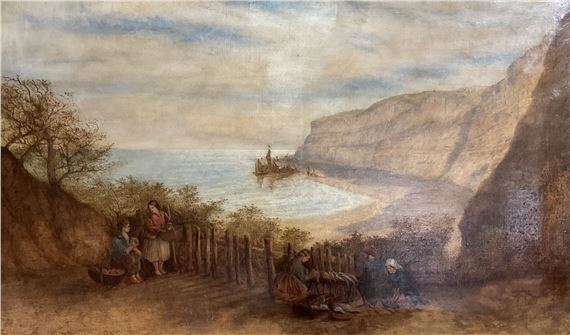 Richard Elmore | ‘Shanklin Cove Isle of Wight’ (1867) | MutualArt
