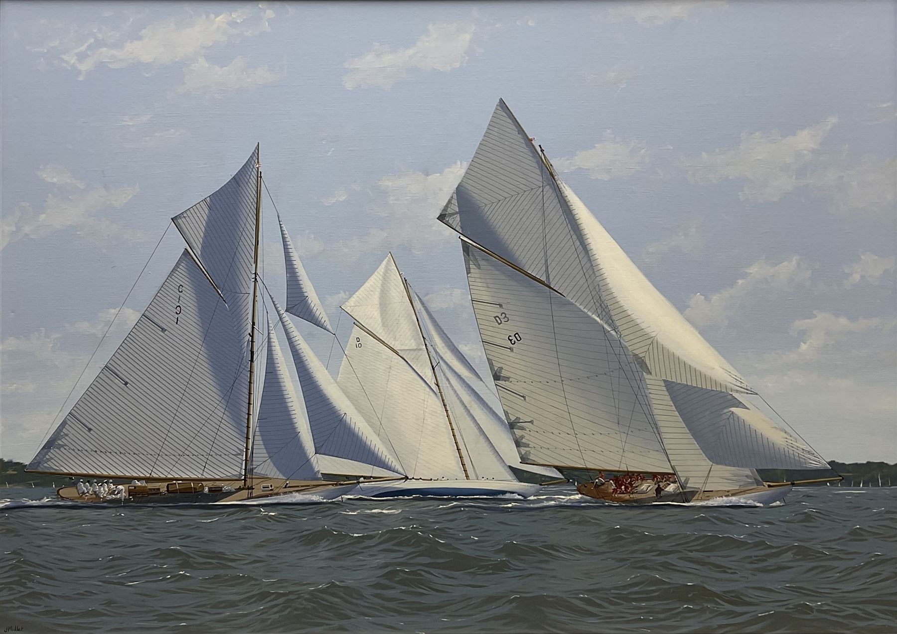 James Miller | Big Class Yachts - 'A Stiffening Breeze' | MutualArt