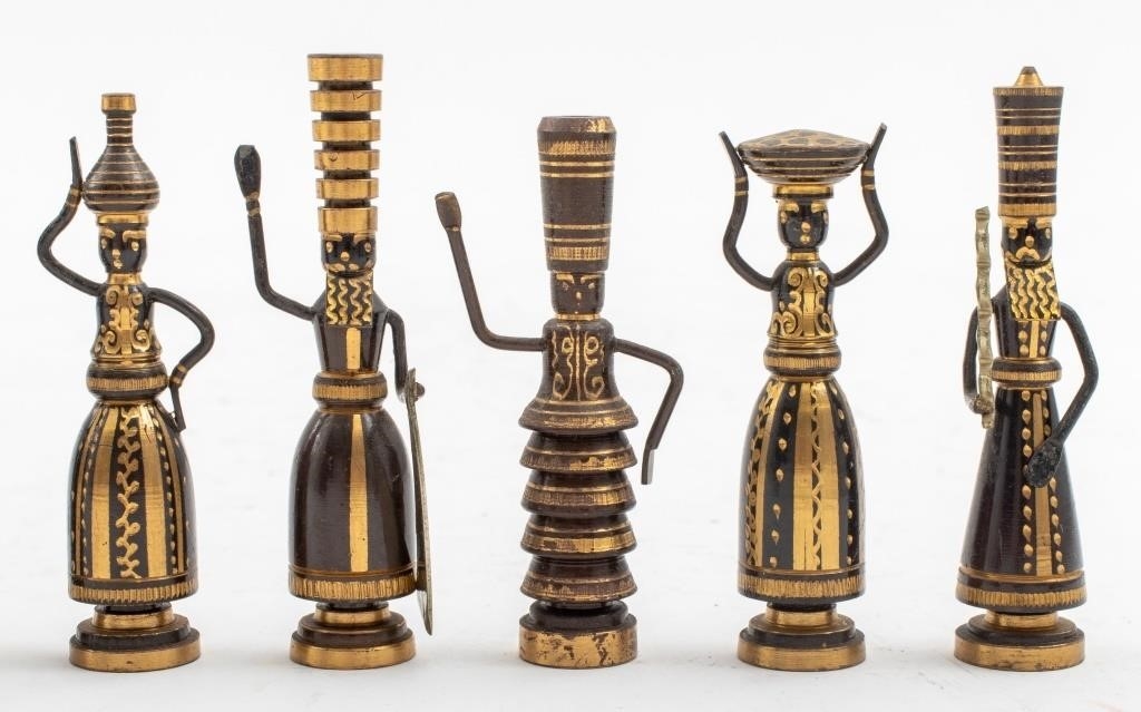 Hans Teppich | Miniature bronze figures depicting characters from the ...