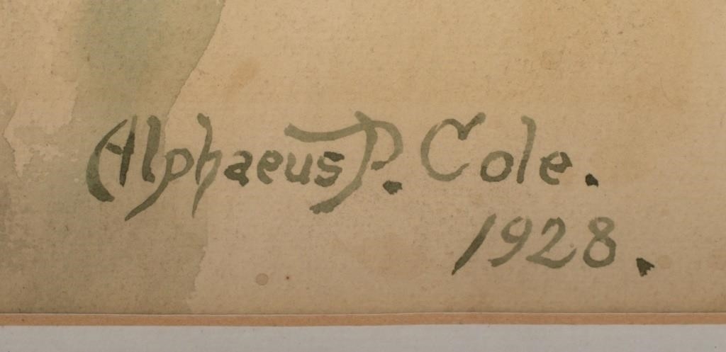 Alphaeus Philemon Cole | Portrait of a woman wrapped in a white shawl ...