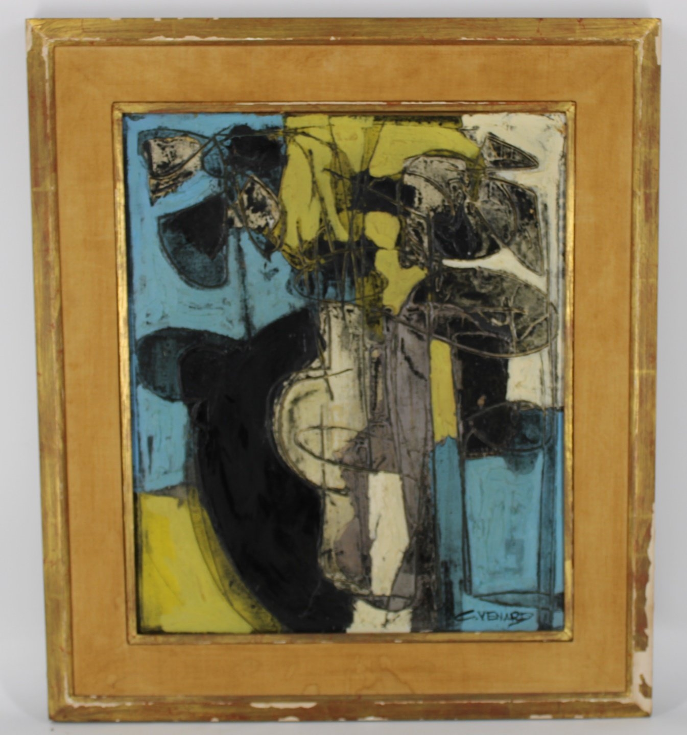 Claude Venard | Nature Morte - Bleu Et Jeune (1961) | MutualArt