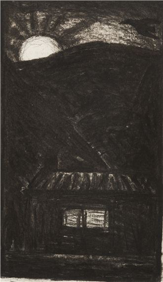 Peter Booth | Pterodactyl in the Moonlight (1976) | MutualArt