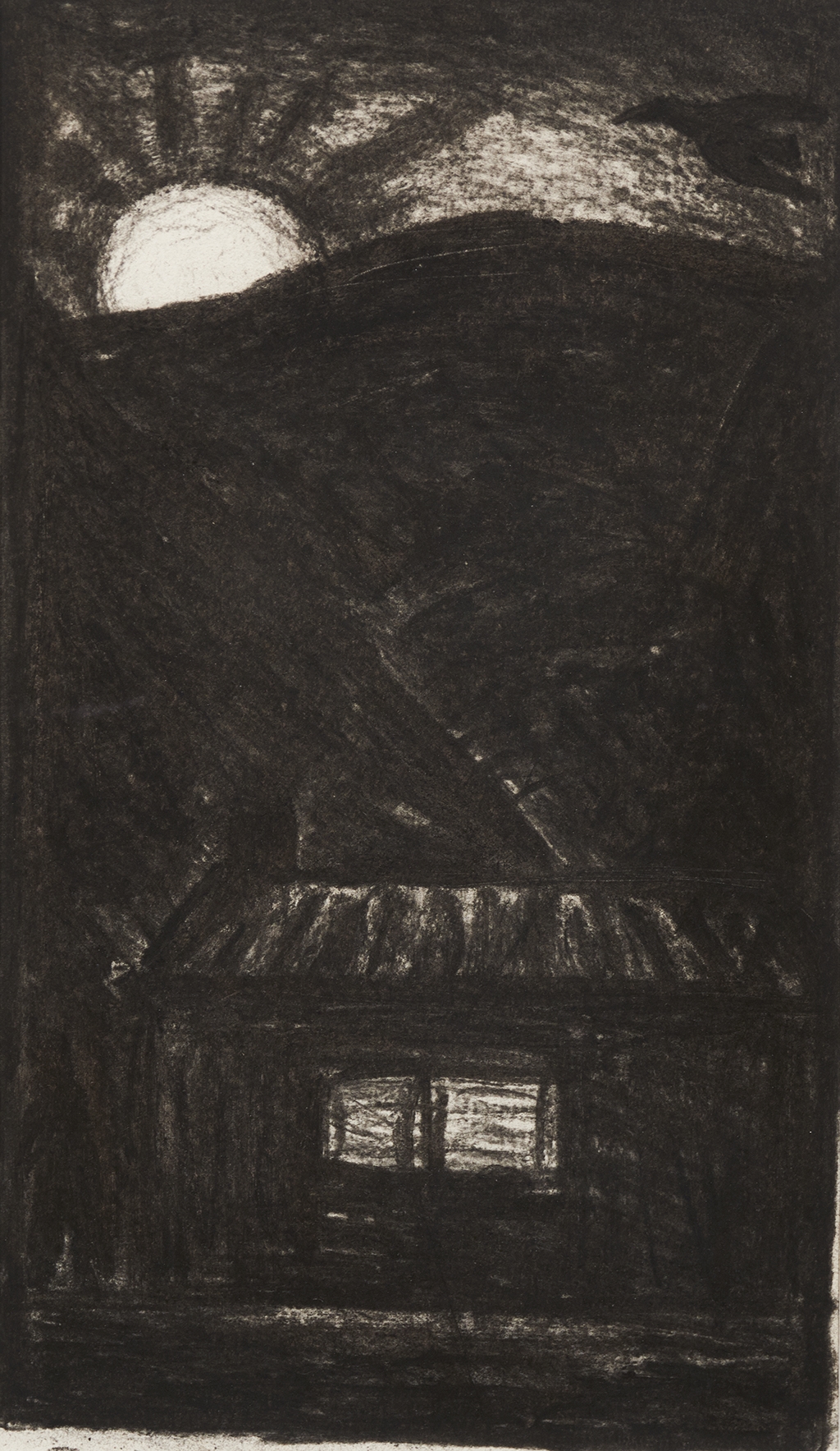 Peter Booth | Pterodactyl in the Moonlight (1976) | MutualArt