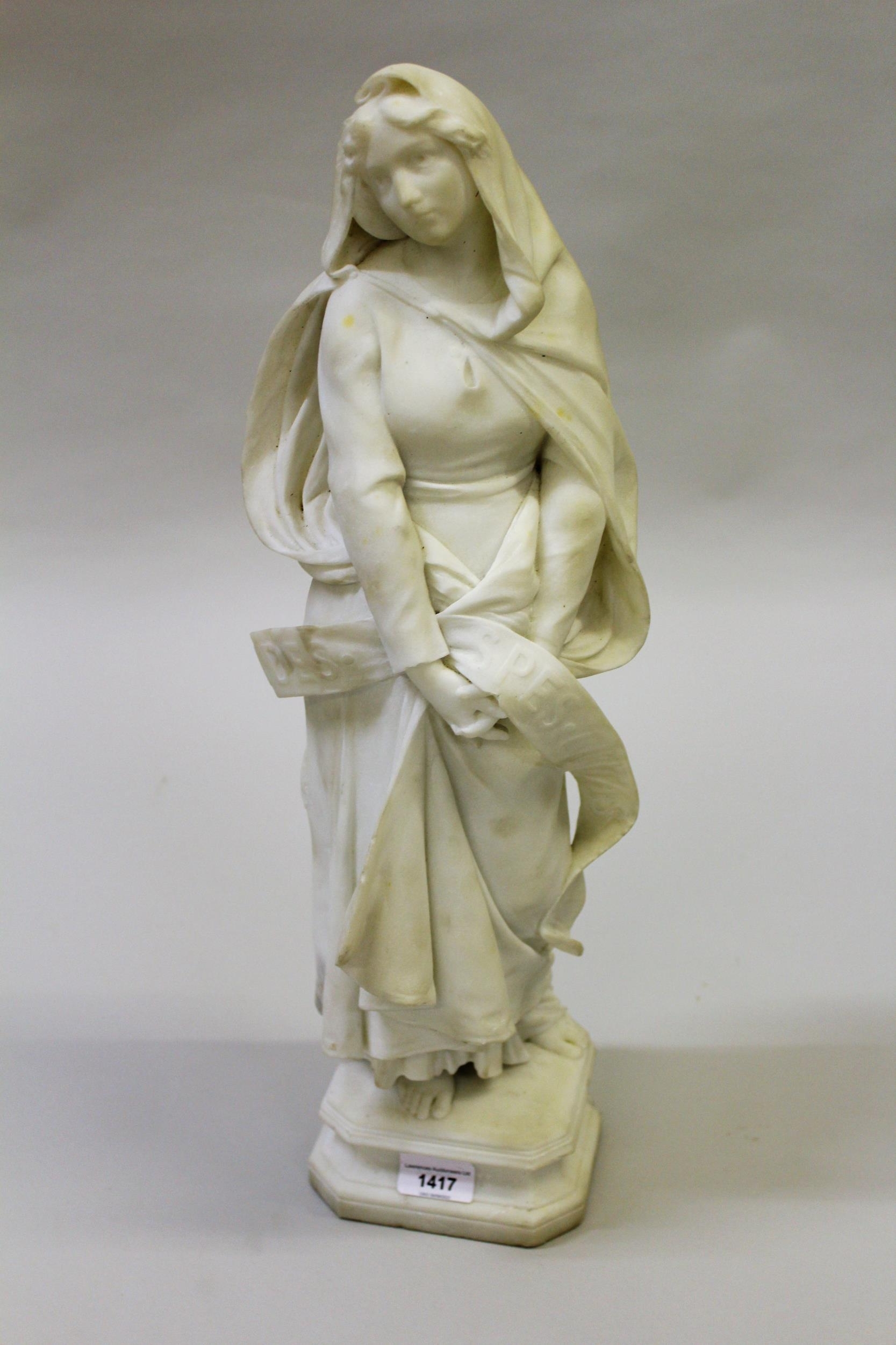 Luca Madrassi | Figure of a girl wearing a hooded cloak (19th Century ...