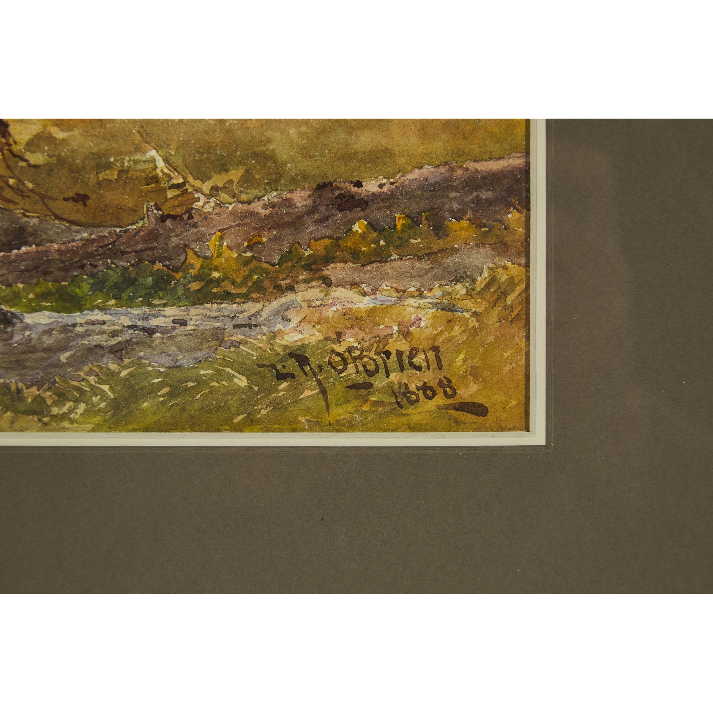 Lucius R. O'Brien | BOATING ON THE MOUNTAIN LAKE, 1888 (1888) | MutualArt