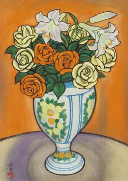 Meiji Hashimoto | Flowers in vase | MutualArt