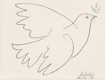 Pablo Picasso | La colombe bleue (1961) | MutualArt