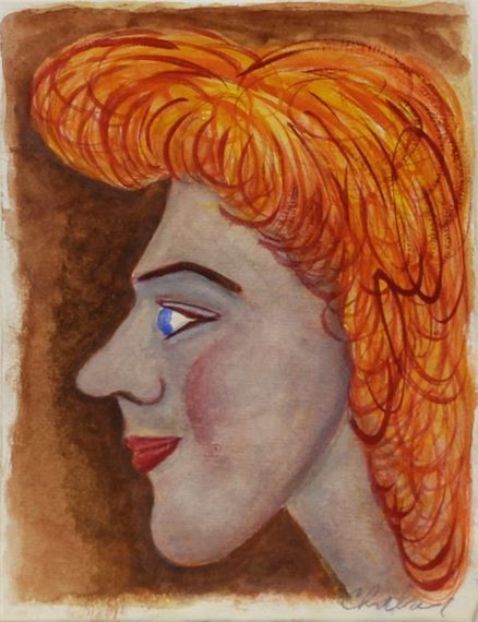 Karel Chaba | Female face | MutualArt