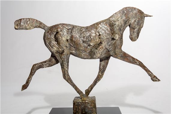 Mark Edward Adams | Young Horse Running | MutualArt