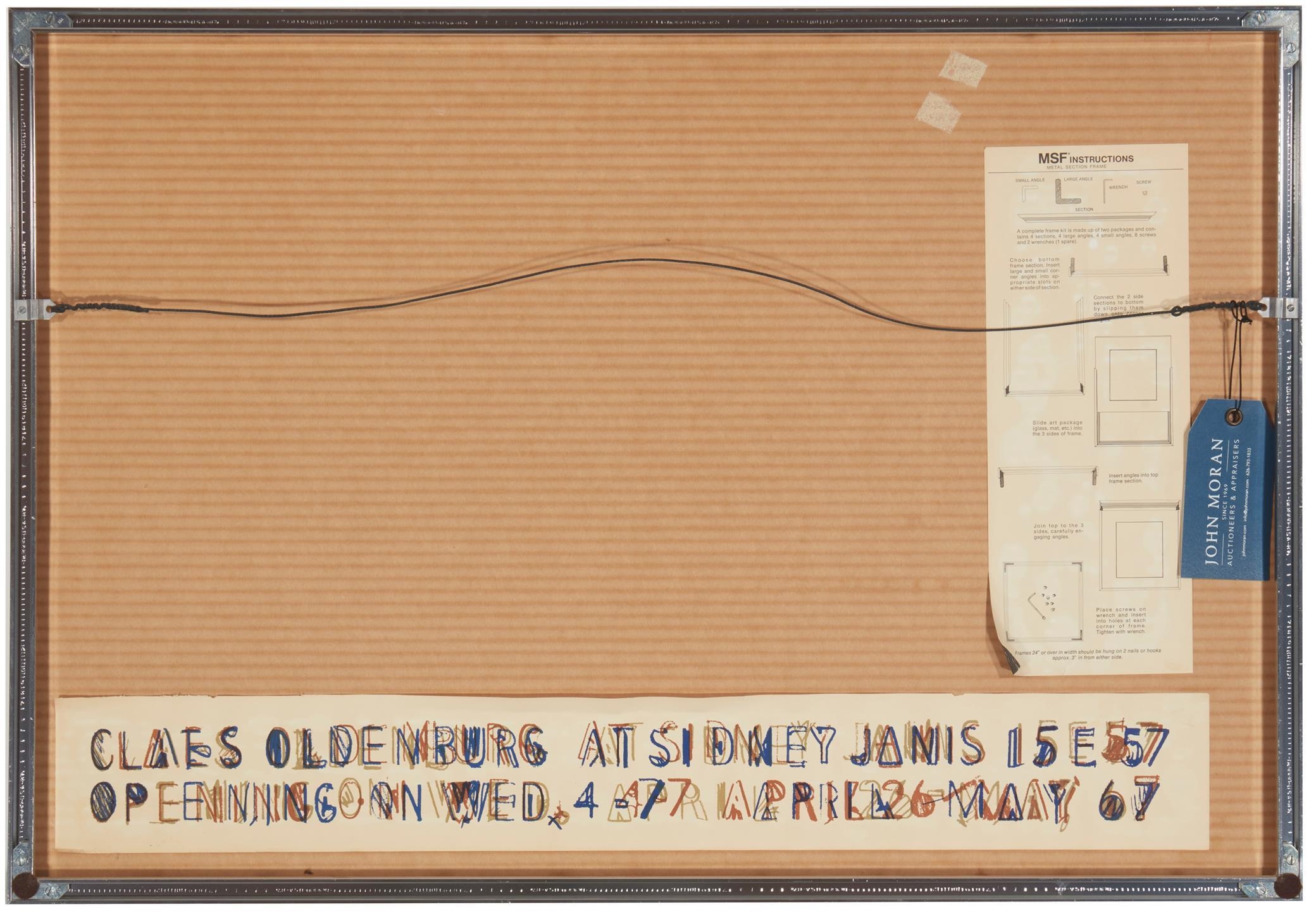 Claes Oldenburg | English Plug, poster for the artist's exhibition at ...