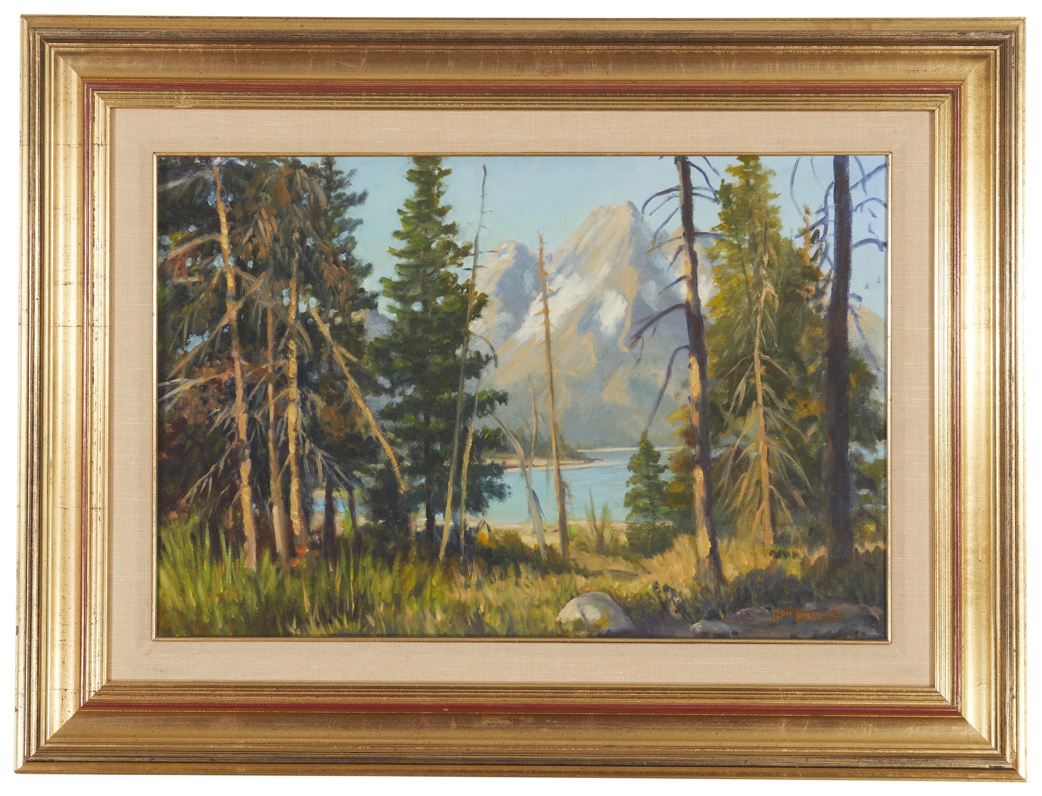 Don Miles | Lake in a forest landscape | MutualArt