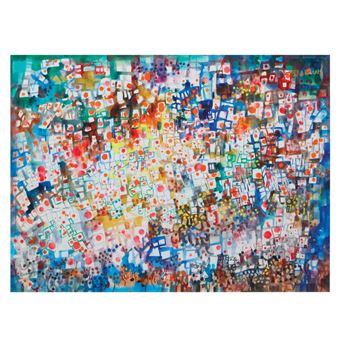 Vicente Manansala | Ang Magbabayo (Pounding Rice) (1979) | MutualArt