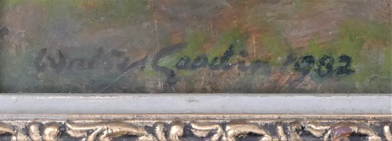 Walter Goodin | Traveller's resting in an extensive wooded river ...