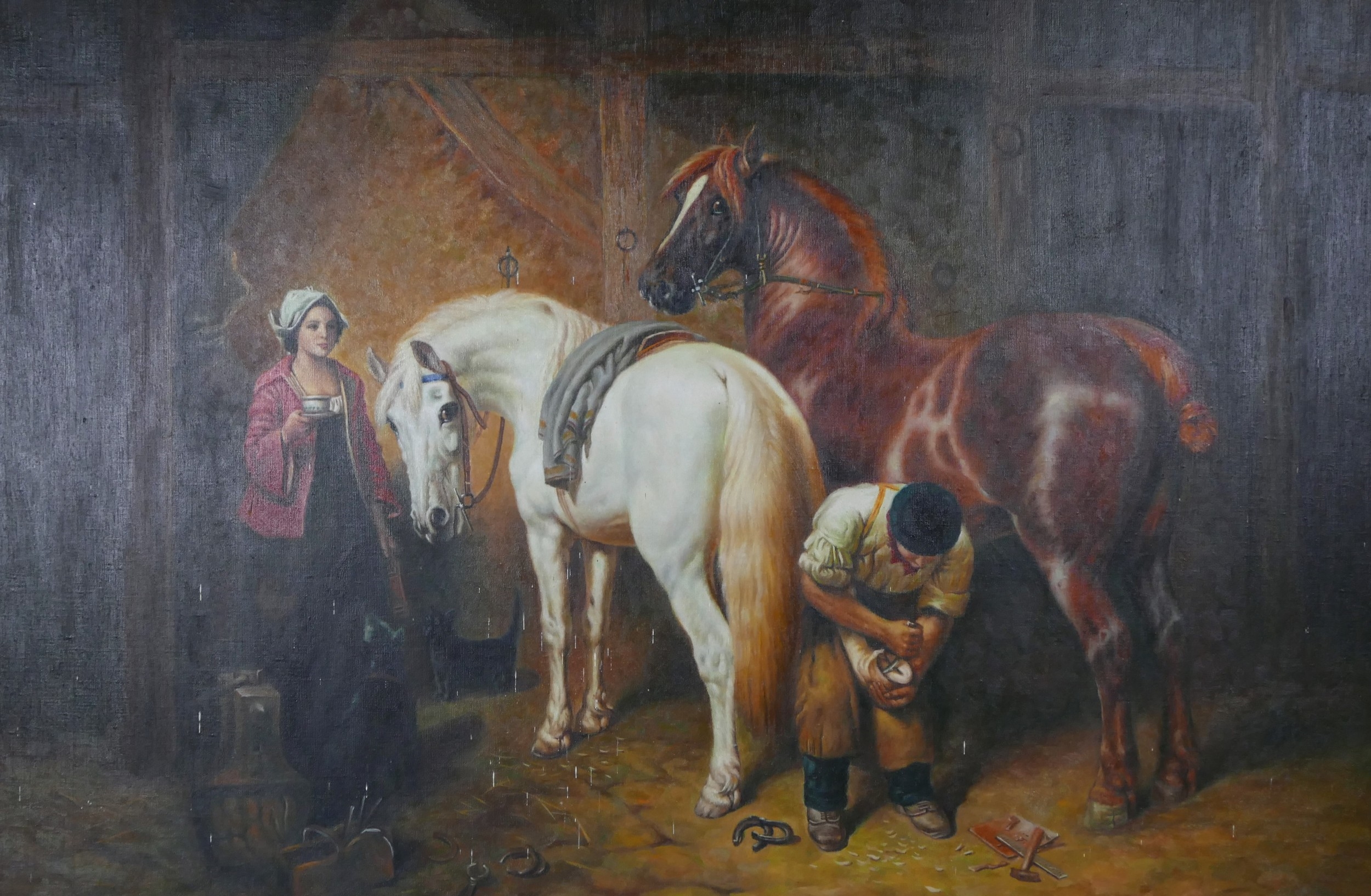 John Frederick Herring Sr. | The Blacksmith Shop | MutualArt