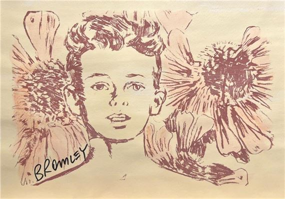 David Bromley | Boy With Flowers | MutualArt