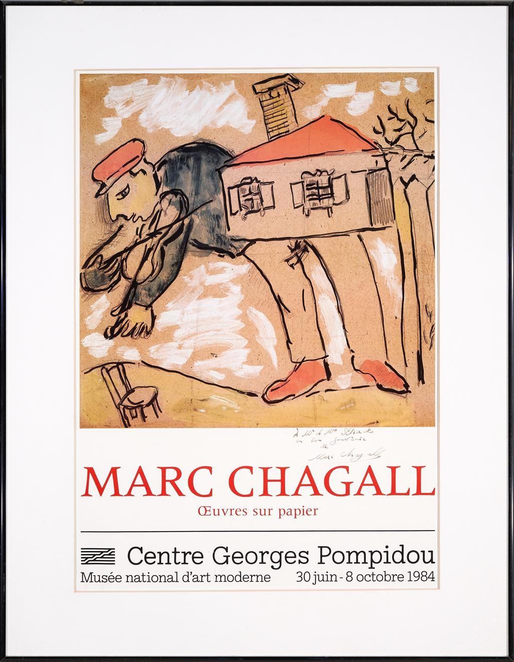 Marc Chagall | Exhibition Poster for Centre George Pompidou: Musee ...