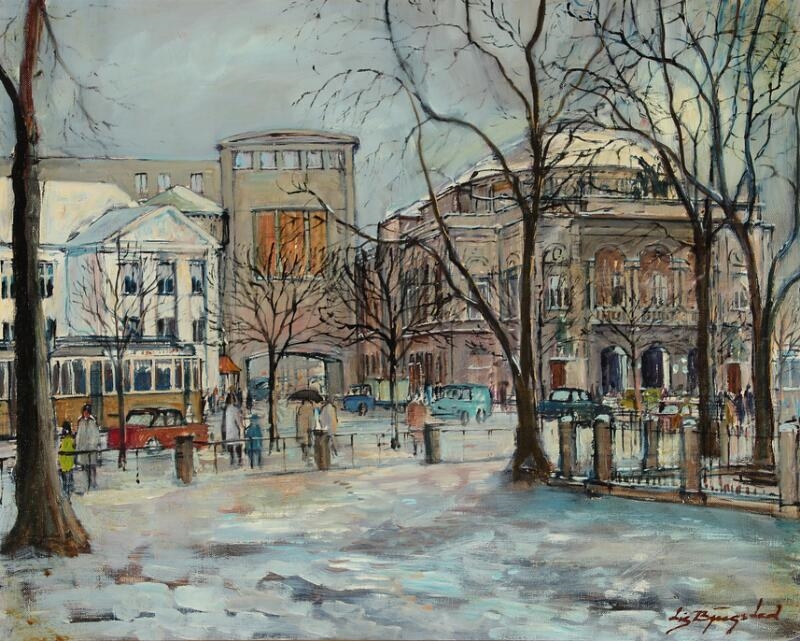 Lis Bjergsted | Scenery from Kongens Nytorv | MutualArt