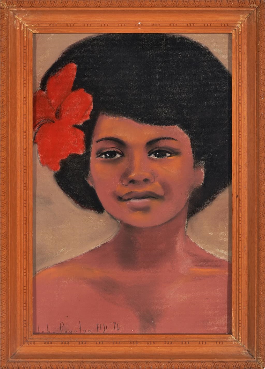 John Pointon | Portrait of Fijian Woman (1976) | MutualArt