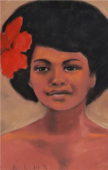 John Pointon | Portrait of Fijian Woman (1976) | MutualArt