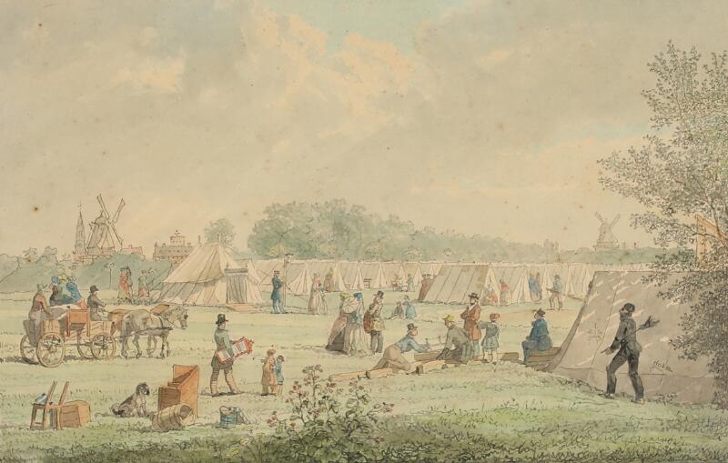 Heinrich Gustav Ferdinand Holm | The cholera camp outside Copenhagen ...