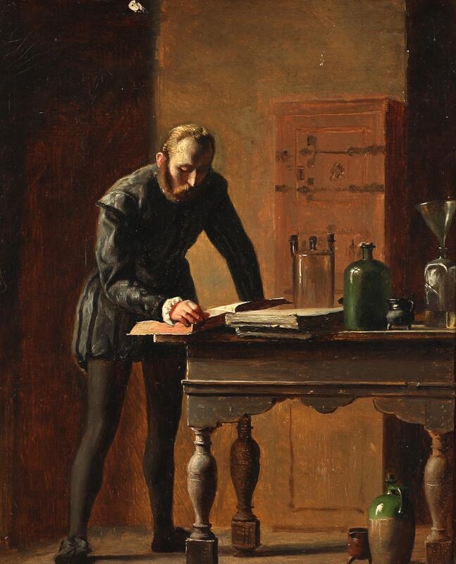 Carl Christian Andersen | En Alkymist i sit Laboratorium (1877) | MutualArt
