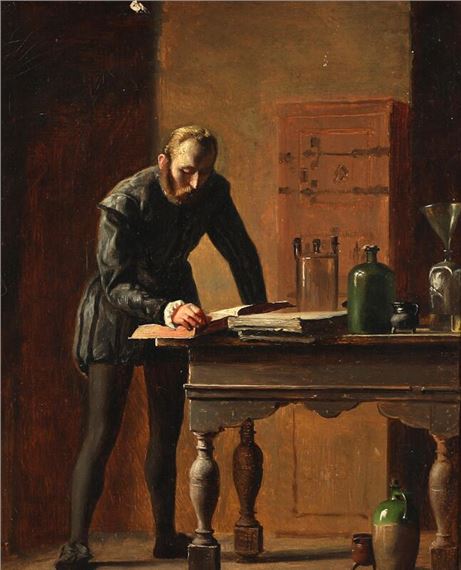 Carl Christian Andersen | En Alkymist i sit Laboratorium (1877) | MutualArt