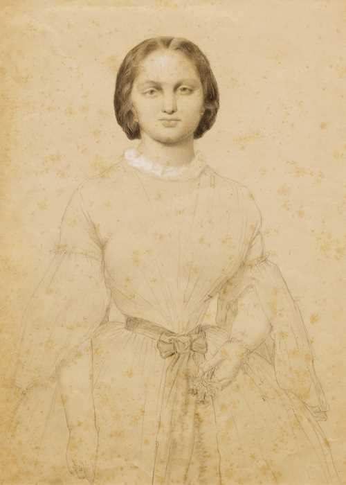 Luigi Calamatta | Portrait of Lina Calamatta | MutualArt