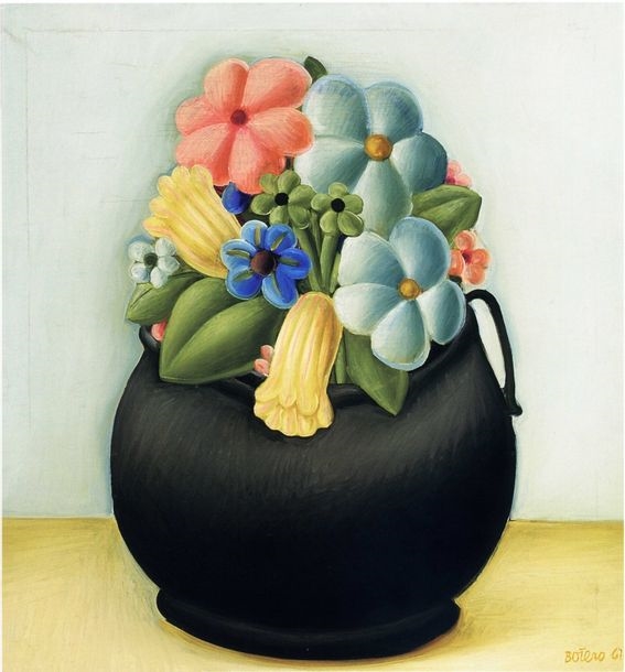 Fernando Botero | Flores (1967) | MutualArt