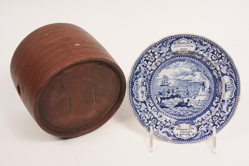 Staffordshire | REV WAR CANTEEN & WASHINGTON COMMEMORATIVE PLATE - Red ...