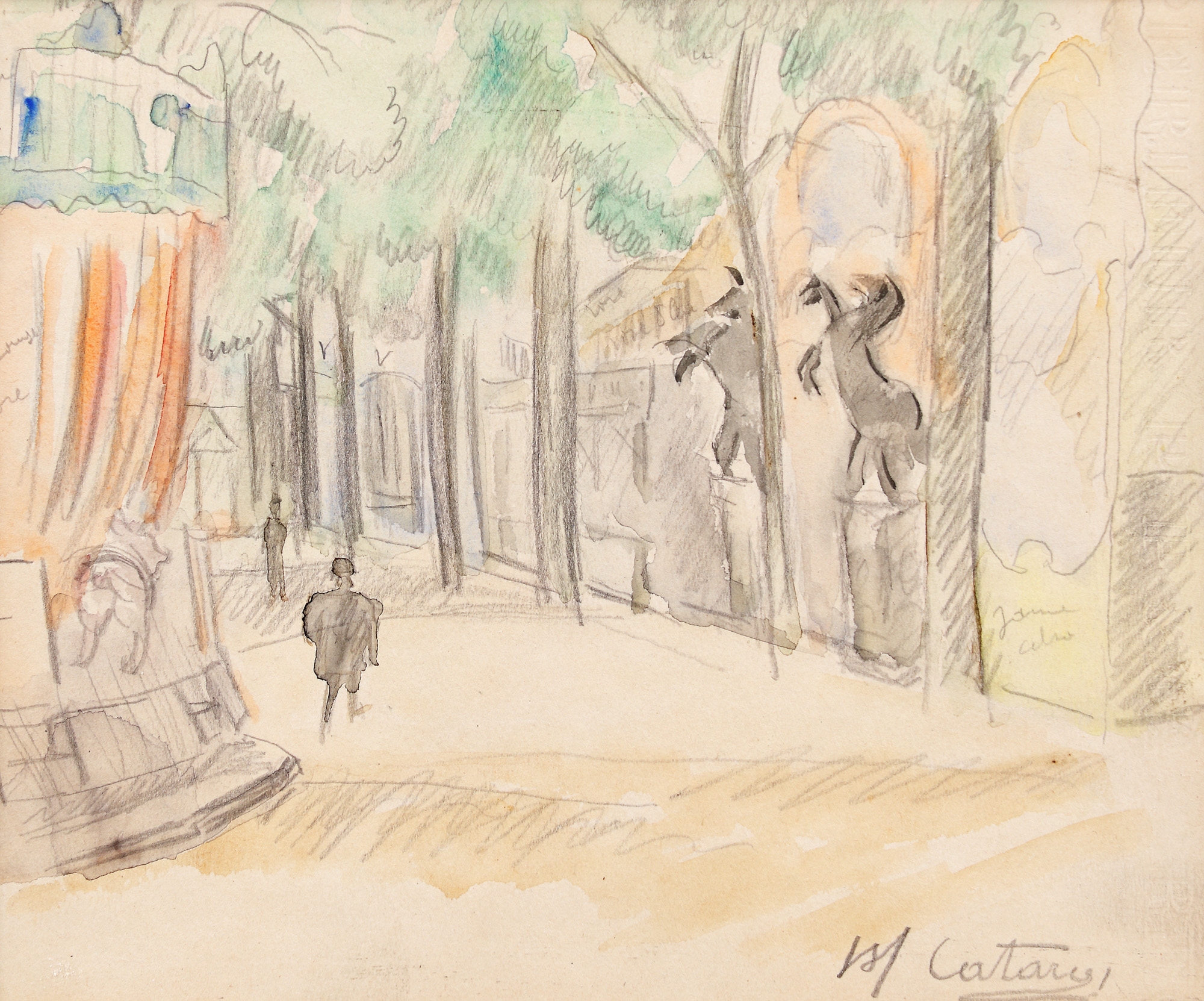 Henri H. Catargi | Walking in Aix-en-Provence | MutualArt