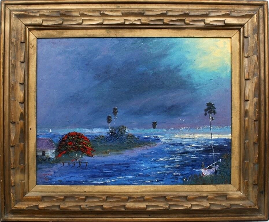 Charles Chico Wheeler | CHICO WHEELER FLORIDA HIGHWAYMEN RIVERSIDE BOAT ...