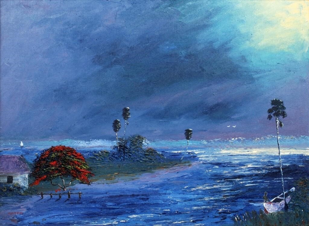 Charles Chico Wheeler | CHICO WHEELER FLORIDA HIGHWAYMEN RIVERSIDE BOAT ...
