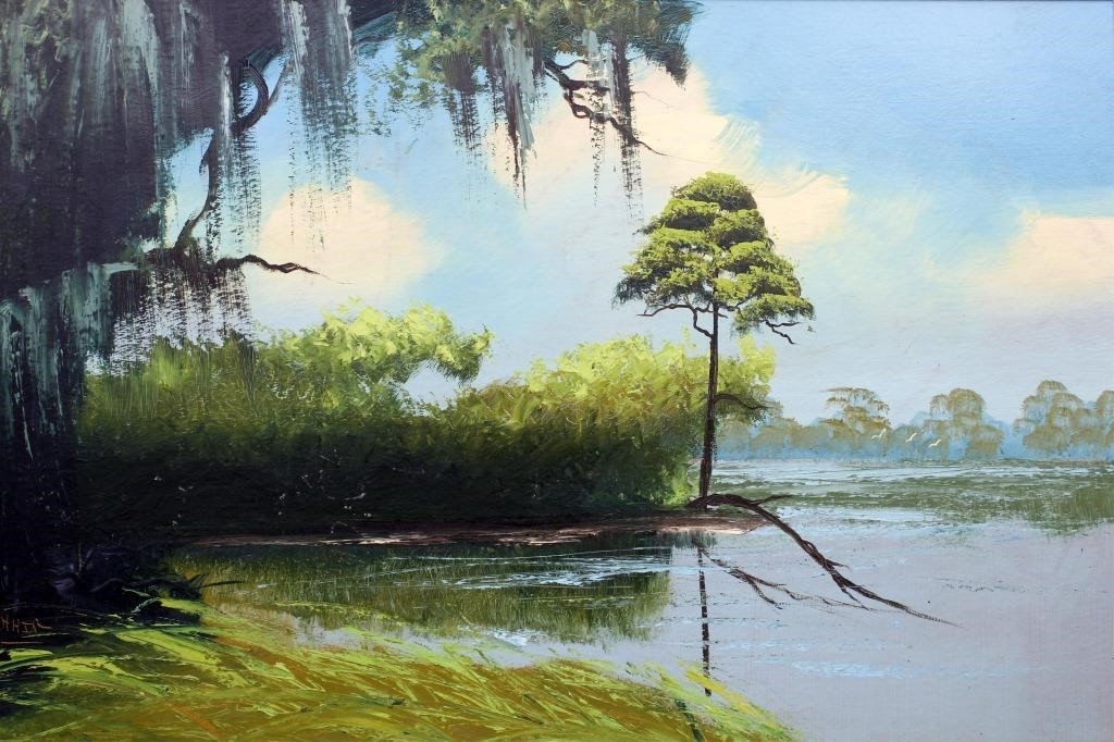 Alfred Hair | ALFRED HAIR FLORIDA HIGHWAYMEN GREEN OASIS | MutualArt