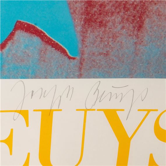 Joseph Beuys | Exhibition poster, Stripes from the House of Shaman ...