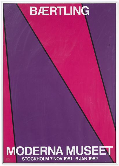 Olle Baertling | Exhibition Poster, Bærtling, Moderna Museet (1982 ...